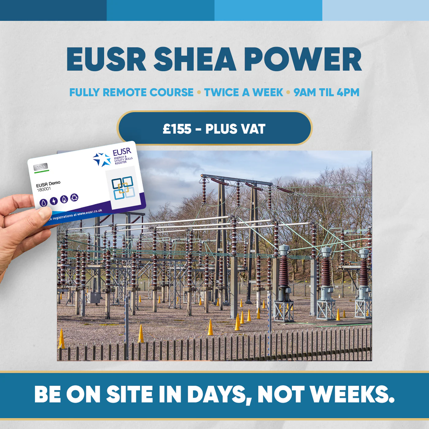 EUSR SHEA Power Training Course | Get Your Card Online | Four Storey ...